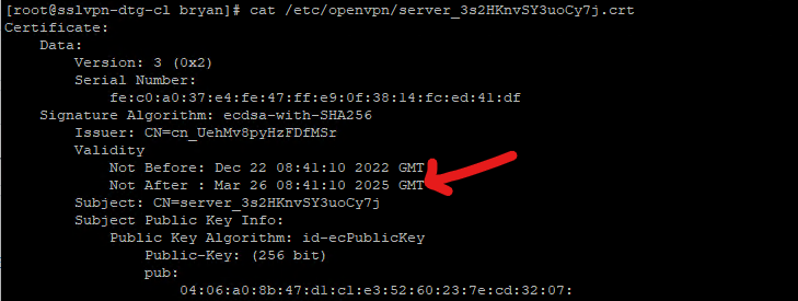 Extend server_ .crt certificate for more than 3 years · Issue #1072 · angristan/openvpn-install ...