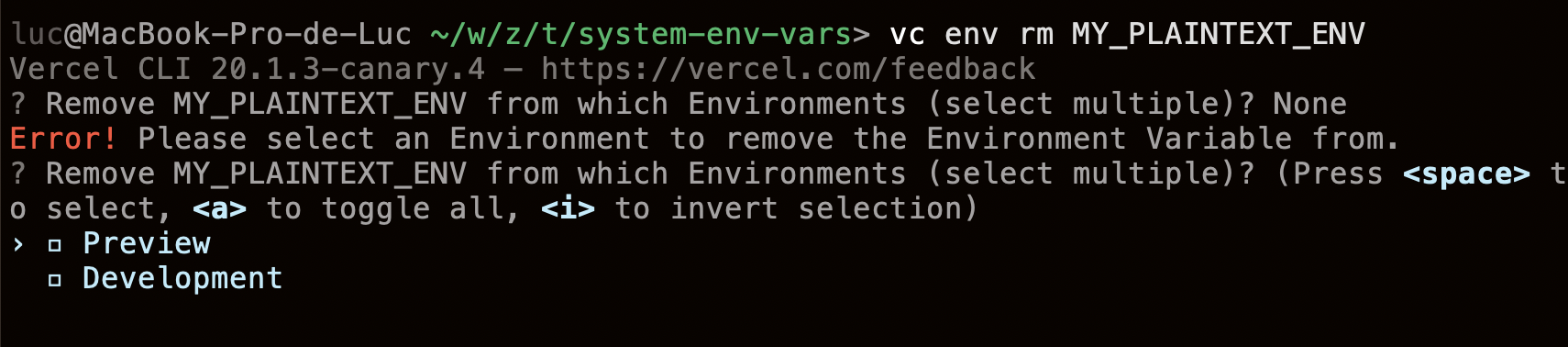 Cli Show Error When Removing Env Variable From No Target Environment By Lucleray · Pull