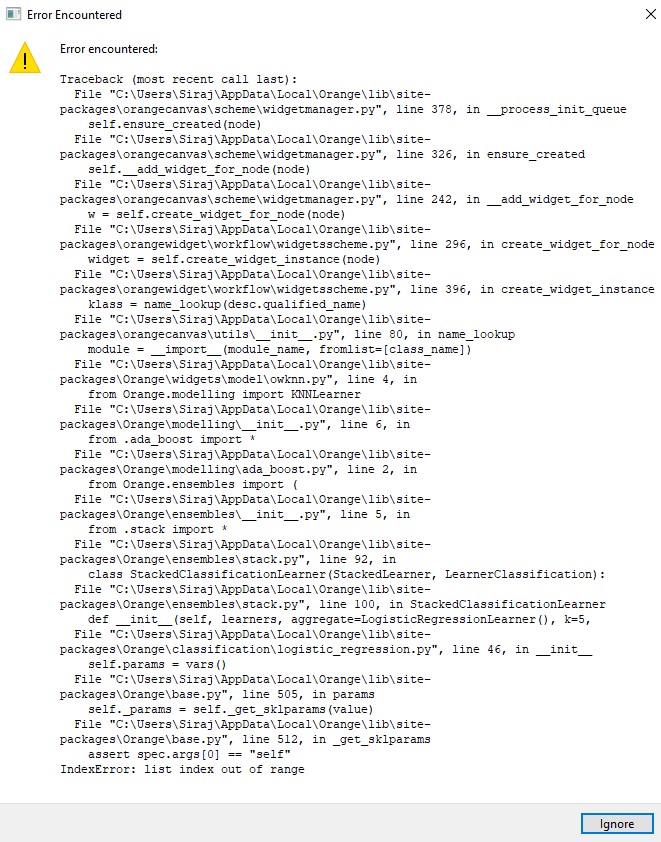 IndexErrror: list index out of range error, while I load any classifier ...
