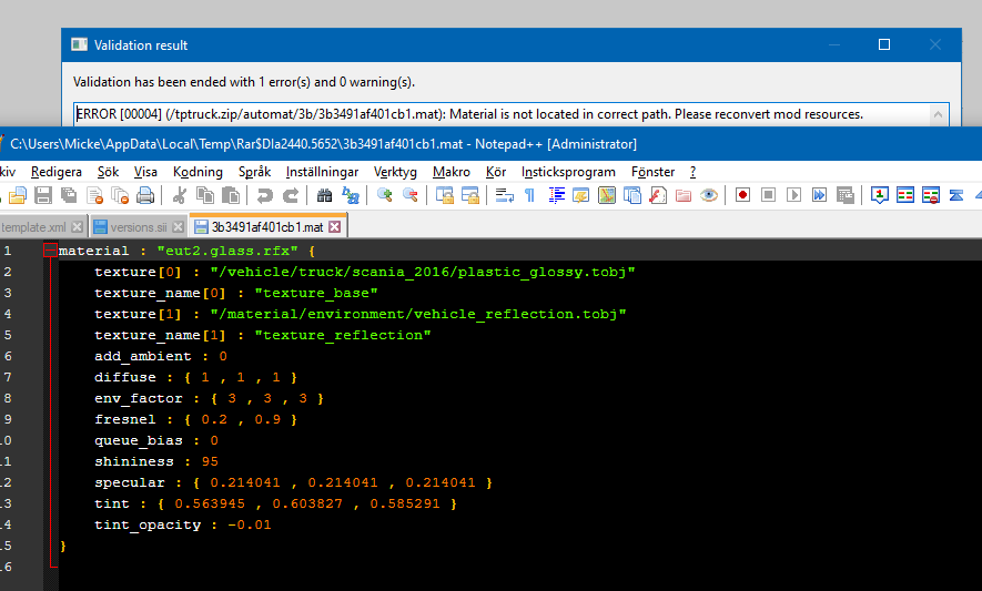 TrafficTruck scania_s_cab_a_6x2 - Corrupted automat file output · Issue #251 · WerewolfCustoms ...