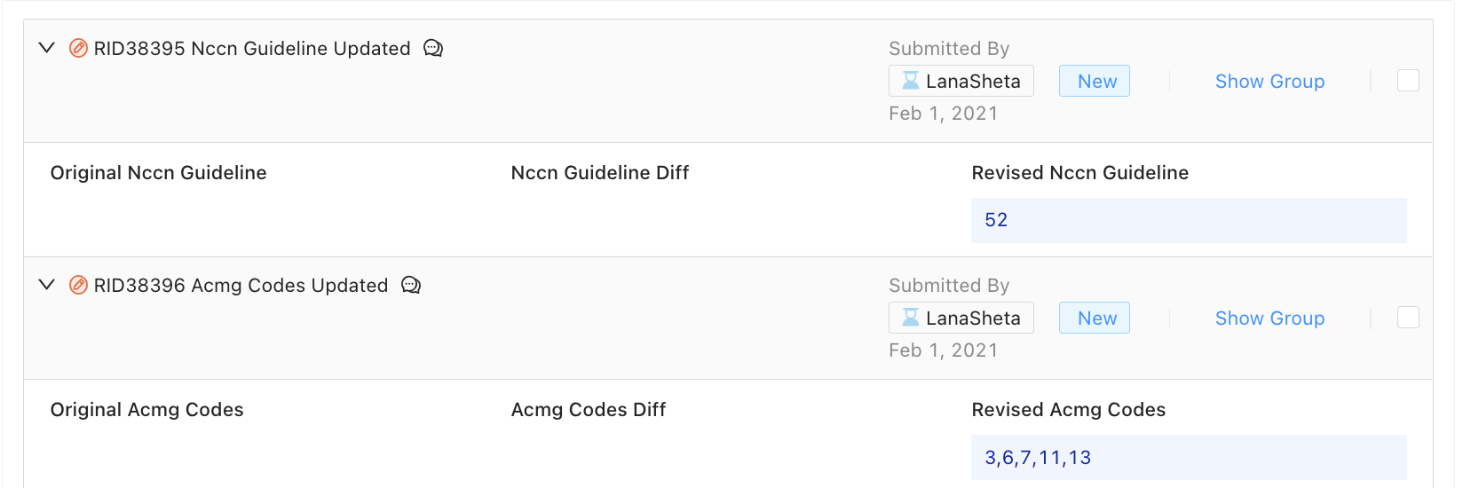 Revision Of Acmg Codes And Nccn Guidelines Display Internal Civic Ideas
