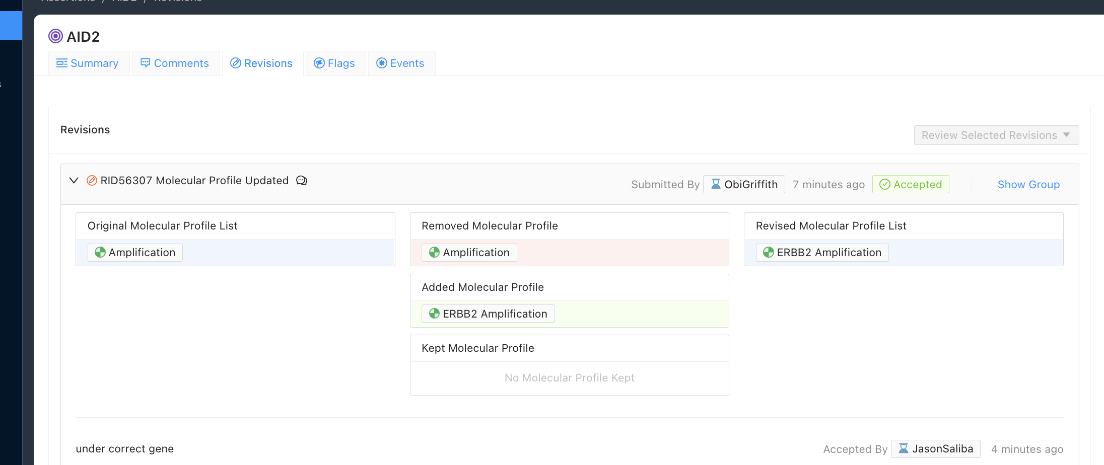 MP revisions don't show gene on the old MP · Issue #734 · griffithlab/civic-v2 · GitHub