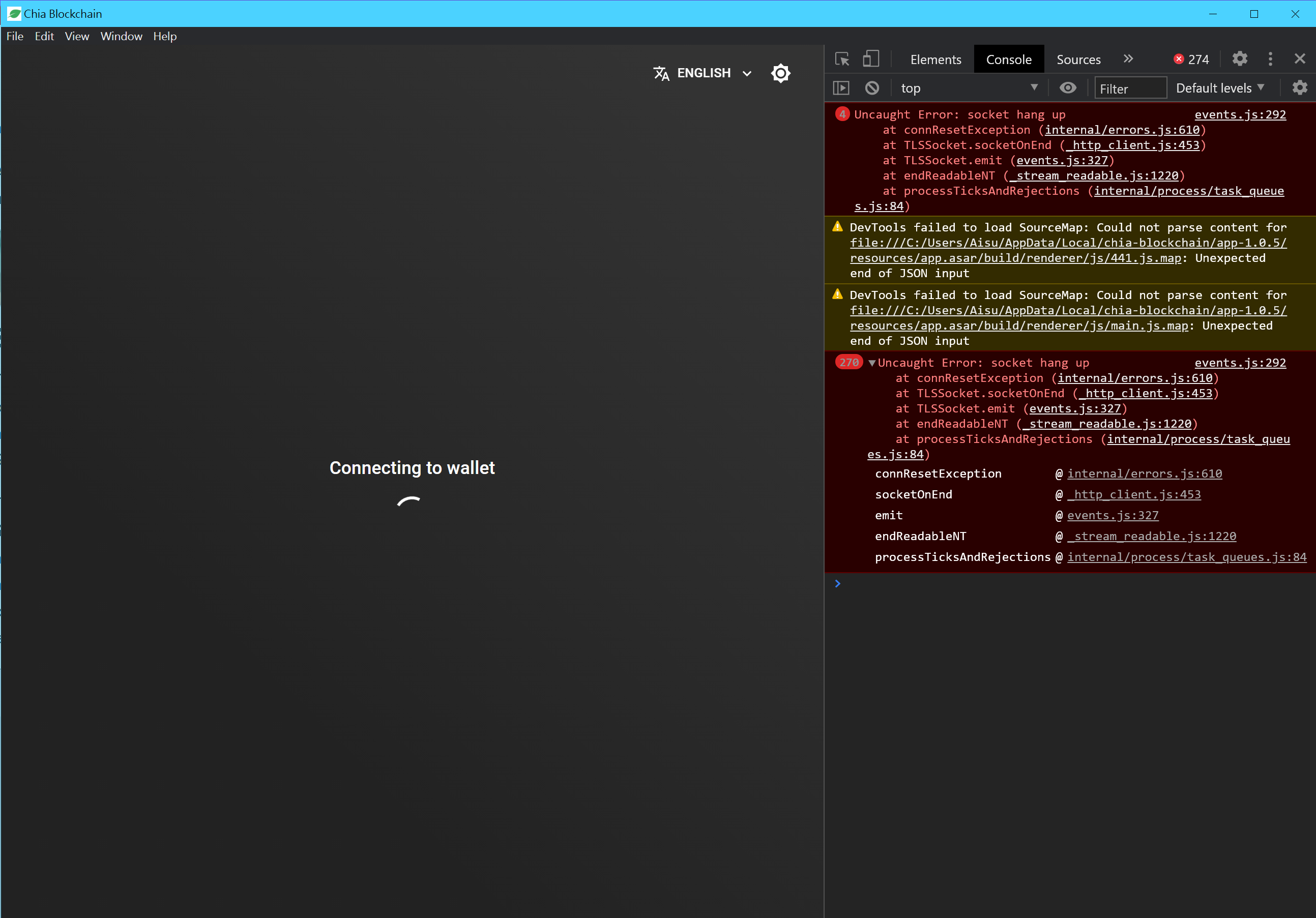 [BUG] Always "Connecting to wallet" · Issue #2008 · Chia-Network/chia-blockchain · GitHub