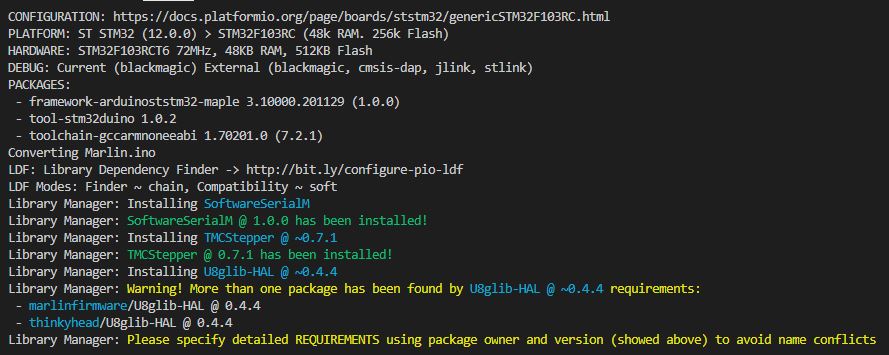[BUG] Library Manager Confliction while building firmware - U8glib-HAL ...