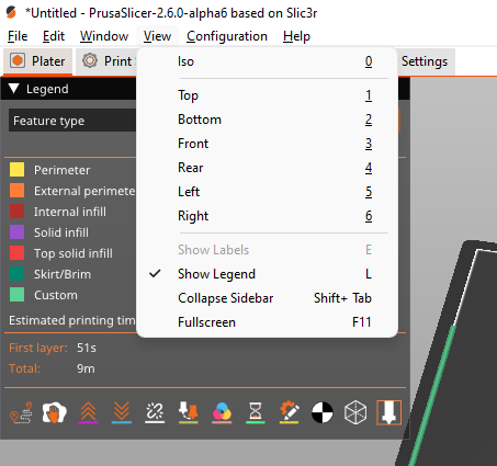 Perspective and Ortographic Option under "View" menu · Issue #10428 · prusa3d/PrusaSlicer · GitHub