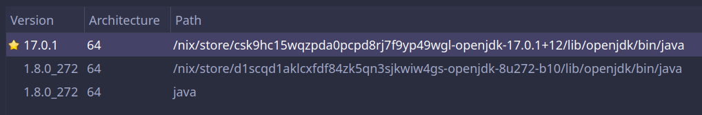 Auto-detect java installations on NixOS · Issue #519 · ATLauncher/ATLauncher · GitHub