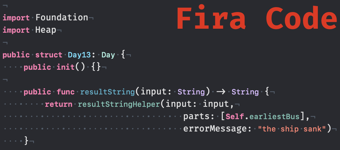 Not monospace in Xcode 12.2 (12B45b) · Issue #1168 · tonsky/FiraCode ...
