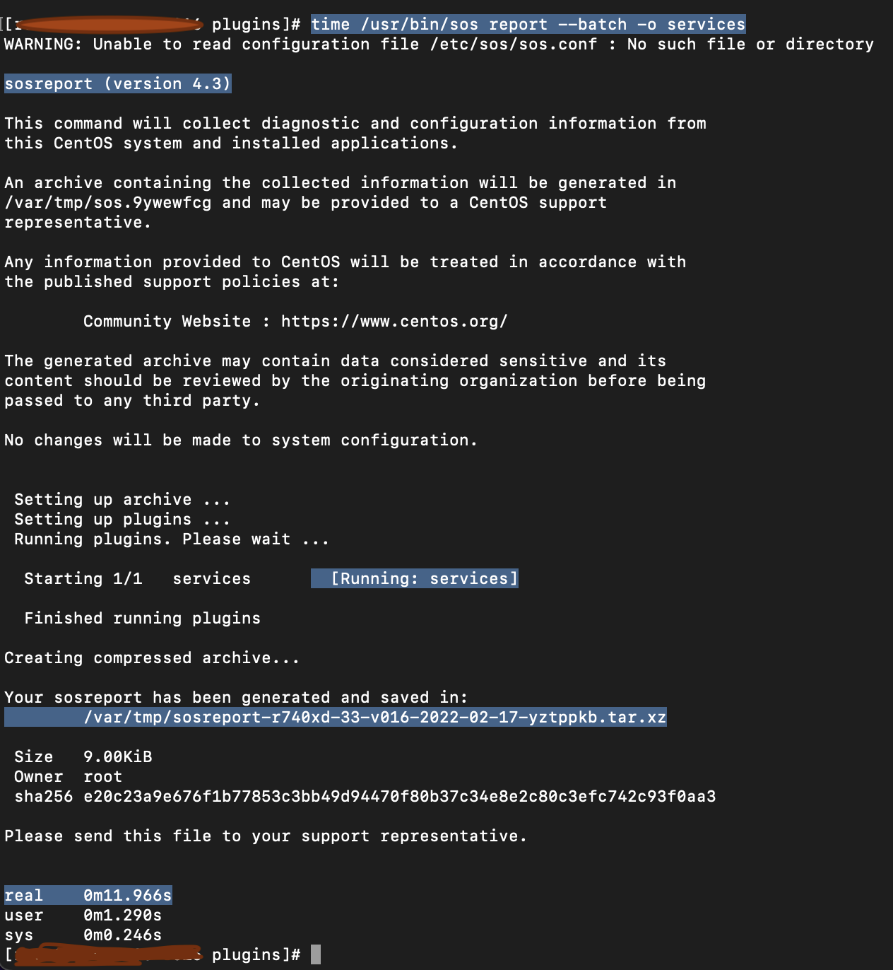 [report] Not able to set timeout using "plugin_timeout" attribute ...