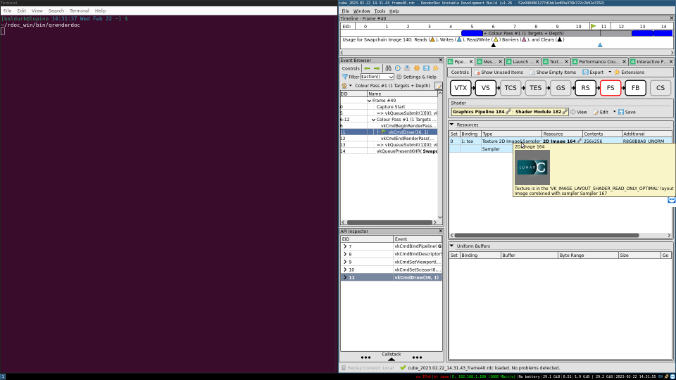 Renderdoc Crashes When Showing Preview Of A Texture I3 Linux Xcb Vulkan · Issue 2863