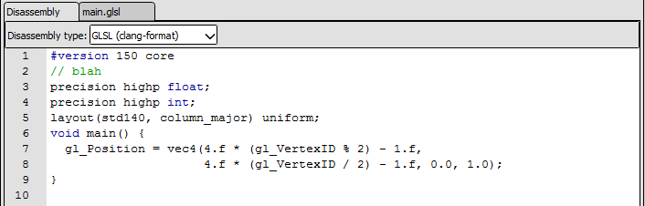 Feature: Glsl formatting · Issue #709 · baldurk/renderdoc · GitHub