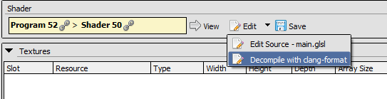 Feature: Glsl formatting · Issue #709 · baldurk/renderdoc · GitHub