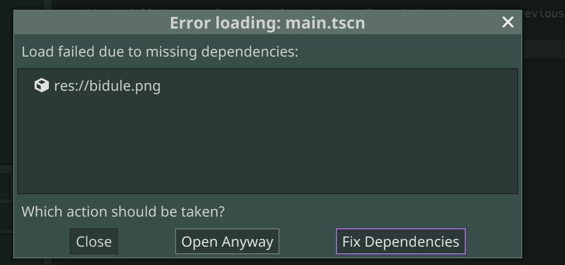 Deleting a resources in FIleSystem doesn't remove references to it · Issue #78233 · godotengine ...