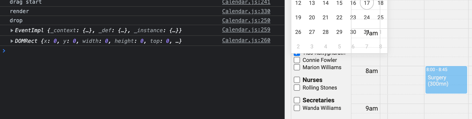 Access to dragging element when event is released · Issue #7248 · fullcalendar/fullcalendar · GitHub