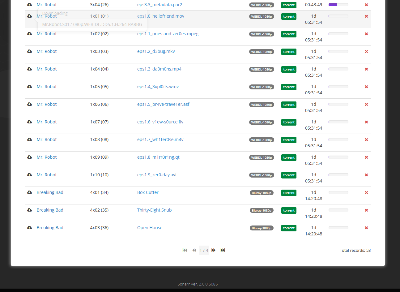 Activity Queue places new downloads into history · Issue #2434 · Sonarr/Sonarr · GitHub