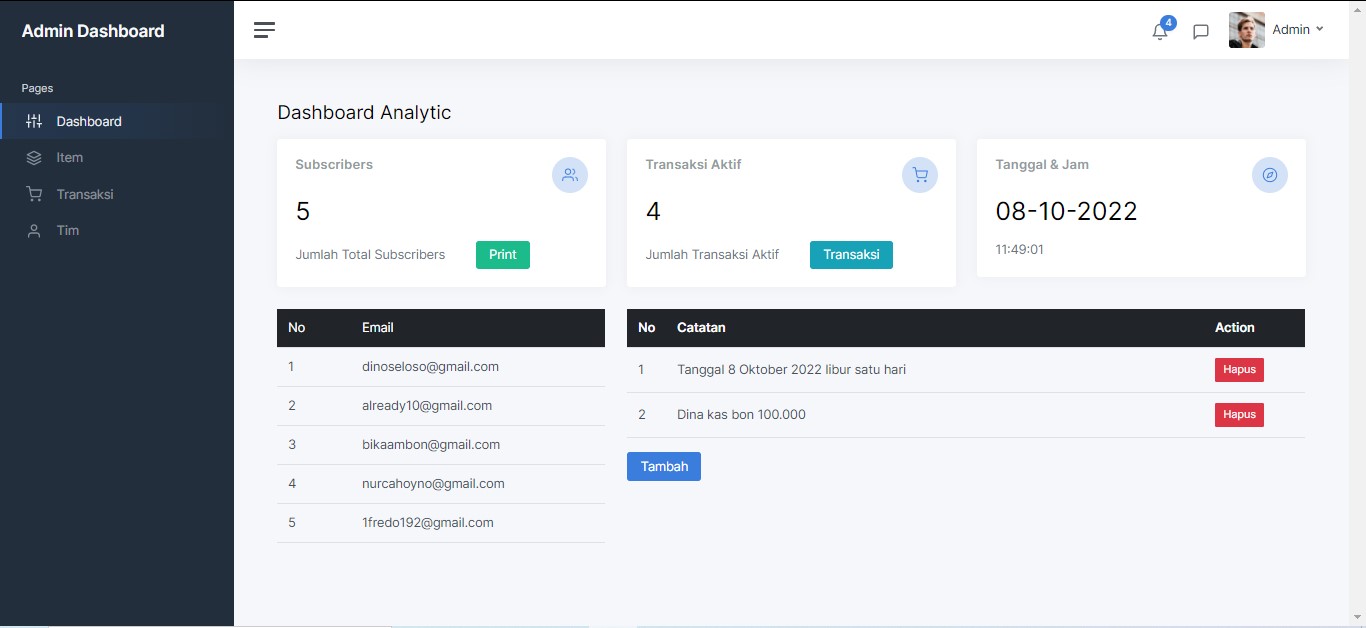 GitHub - fajarajiprayoga/camera-web: Aplikasi pengelolaan toko sewa ...