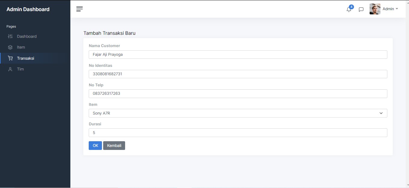 GitHub - fajarajiprayoga/camera-web: Aplikasi pengelolaan toko sewa ...