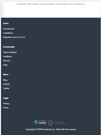 ReAligning the netlify logo · Issue #2881 · facebook/docusaurus · GitHub