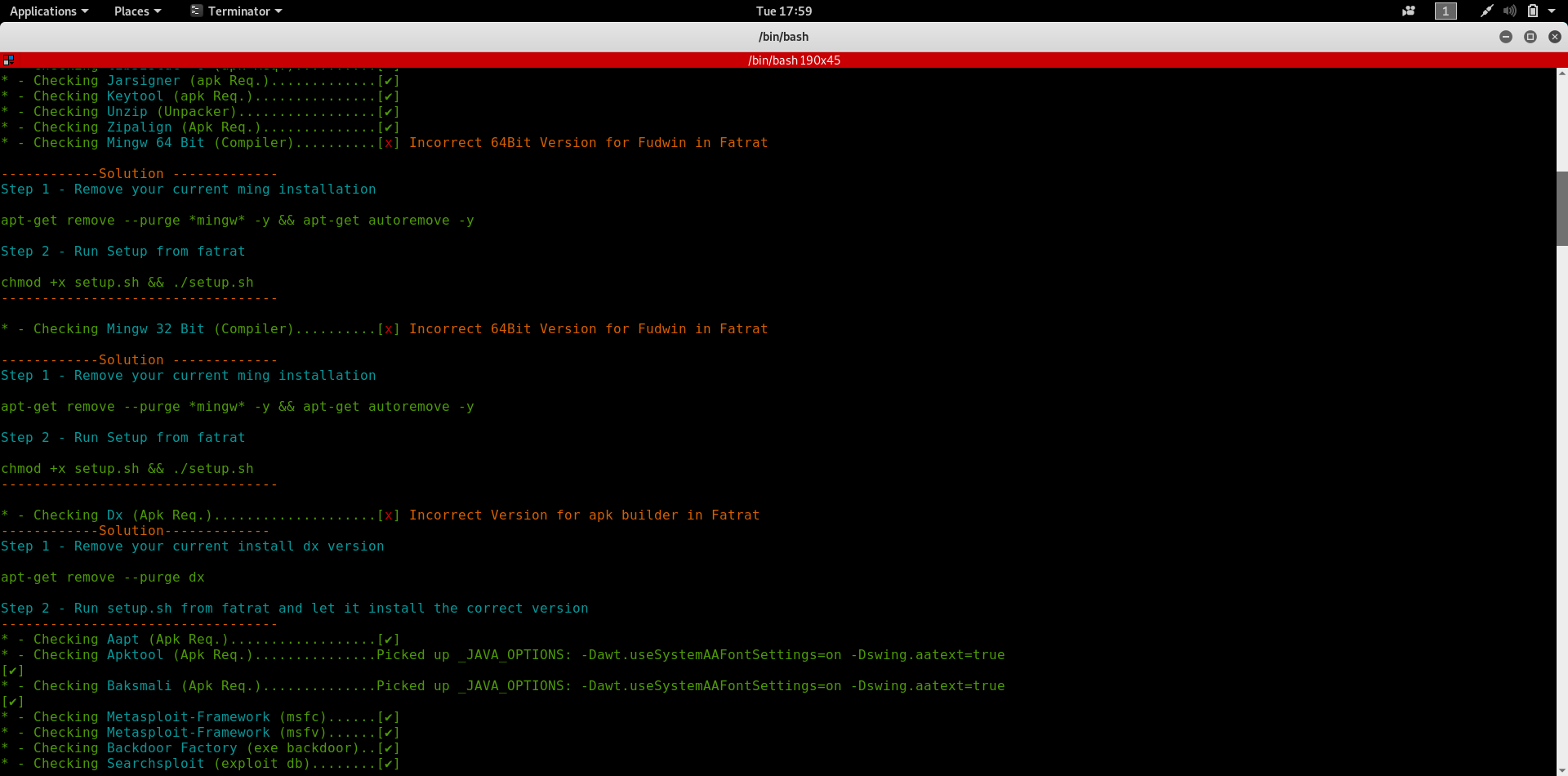 Fatrat not working · Issue #500 · screetsec/TheFatRat · GitHub