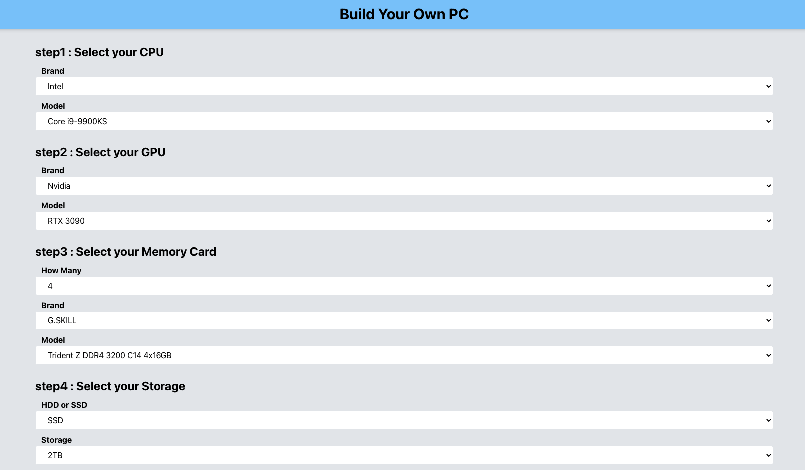 GitHub - tkwonn/computer-builder: Frontend Project #2