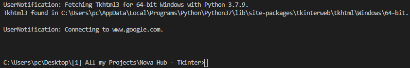 The website window is not opening · Issue #2 · Andereoo/TkinterWeb · GitHub