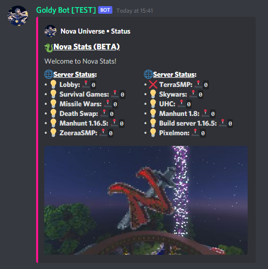 GitHub - NovaUniverse/Nova-Stats-goldybot: Goldy Bot Cog for viewing ...
