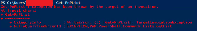 Get-PnPFile : The property or field 'ServerRelativeUrl' has not been initialized. It has not ...
