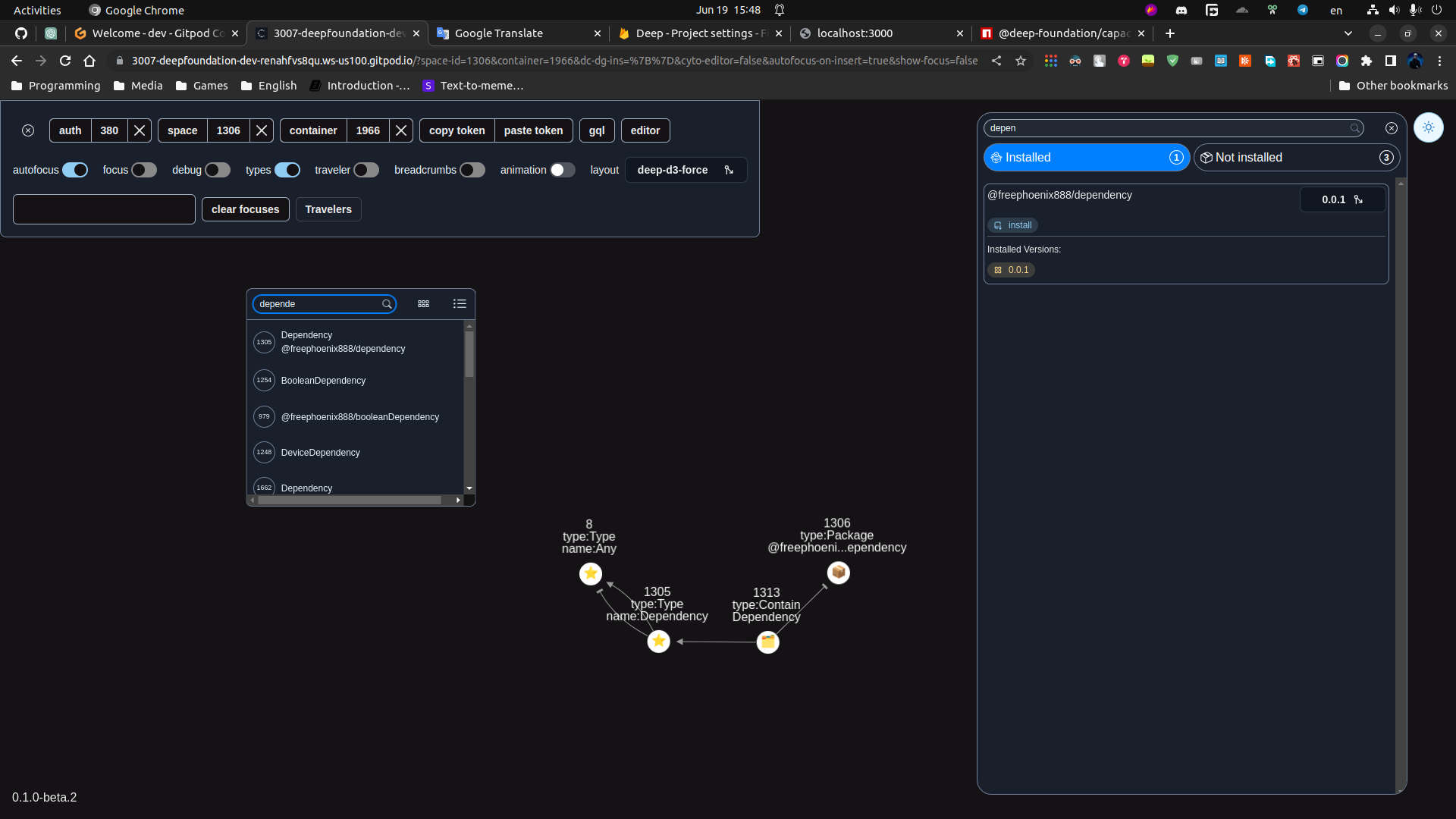 Package that contains the link is not visible · Issue #166 · deep-foundation/deepcase-app · GitHub