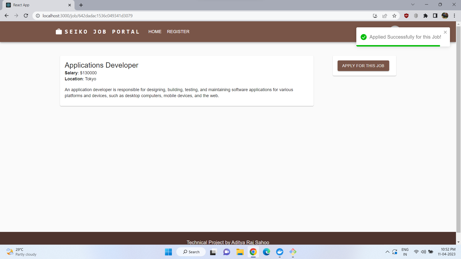 GitHub - adityarajsahoo/Seiko-Hire: The project is about building a job ...