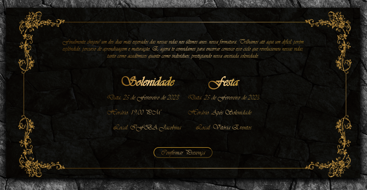 GitHub - IdelsonMendes/convite-de-luxo