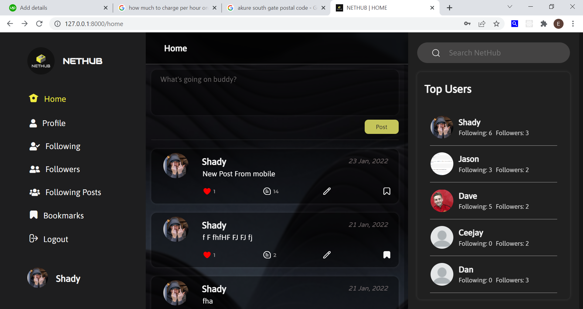 GitHub - shady-cj/NetHub: A mini social media app with limited functionality