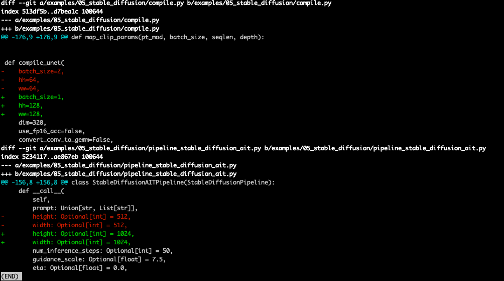 recompile stable diffusion for 1024x1024 · Issue #63 · facebookincubator/AITemplate · GitHub