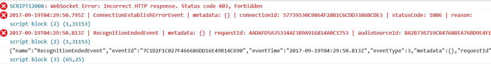 Does Not Work Sample With Ms Edge 15 And Chrome 60 403 Error · Issue 30 · Azure Samples