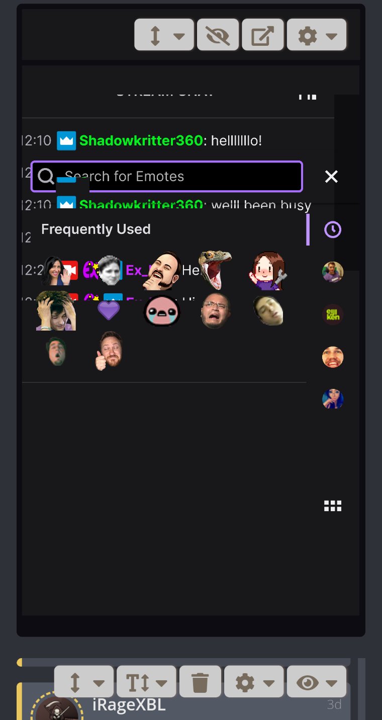 Chat embed’s emote picker is not rendering properly on mobile · Issue #567 · twitchdev/issues ...