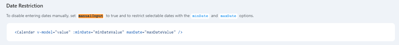 Documentation: Incorrect description of calendar selector document ...