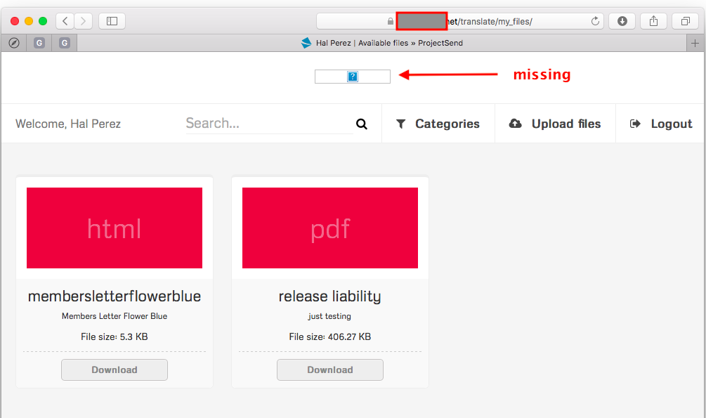 Logo missing from my_files page · Issue #709 · projectsend/projectsend · GitHub