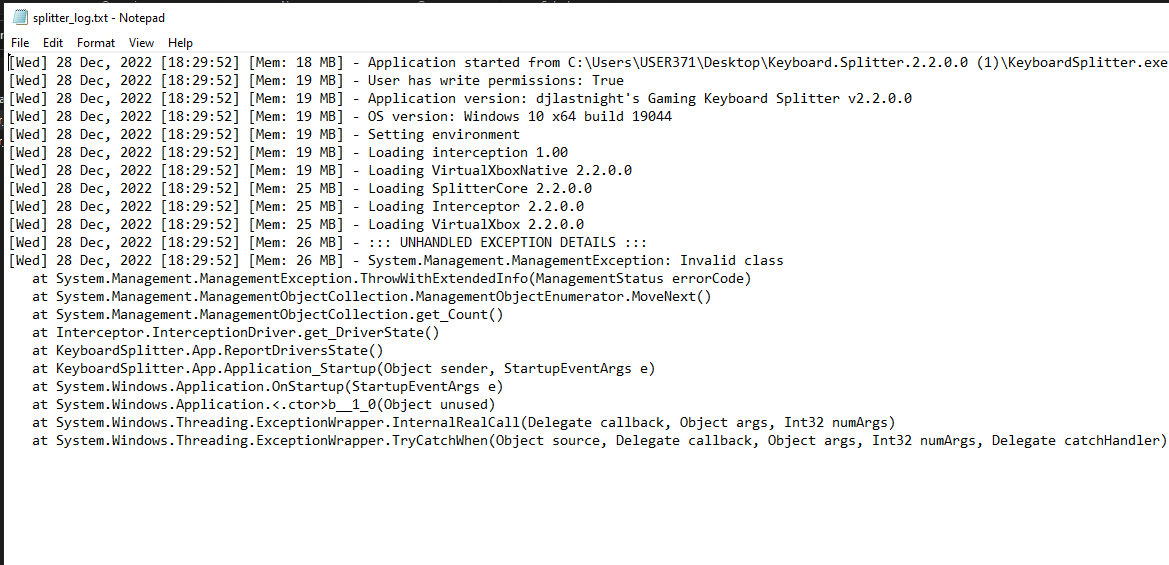 unexpected app crash · Issue #148 · djlastnight/KeyboardSplitterXbox · GitHub