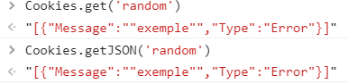 Cookies.getJSON - Cannot parse object containing some escaped ...