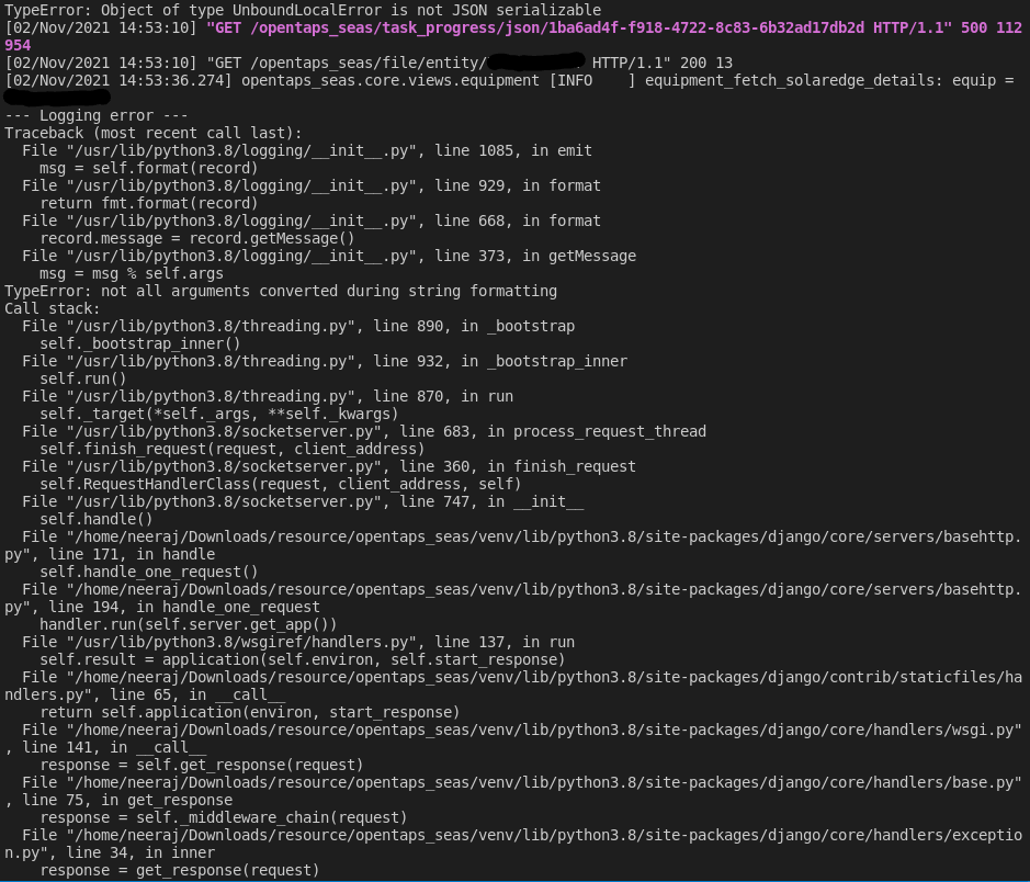SolarEdge equipment error · Issue #56 · opentaps/opentaps_seas · GitHub