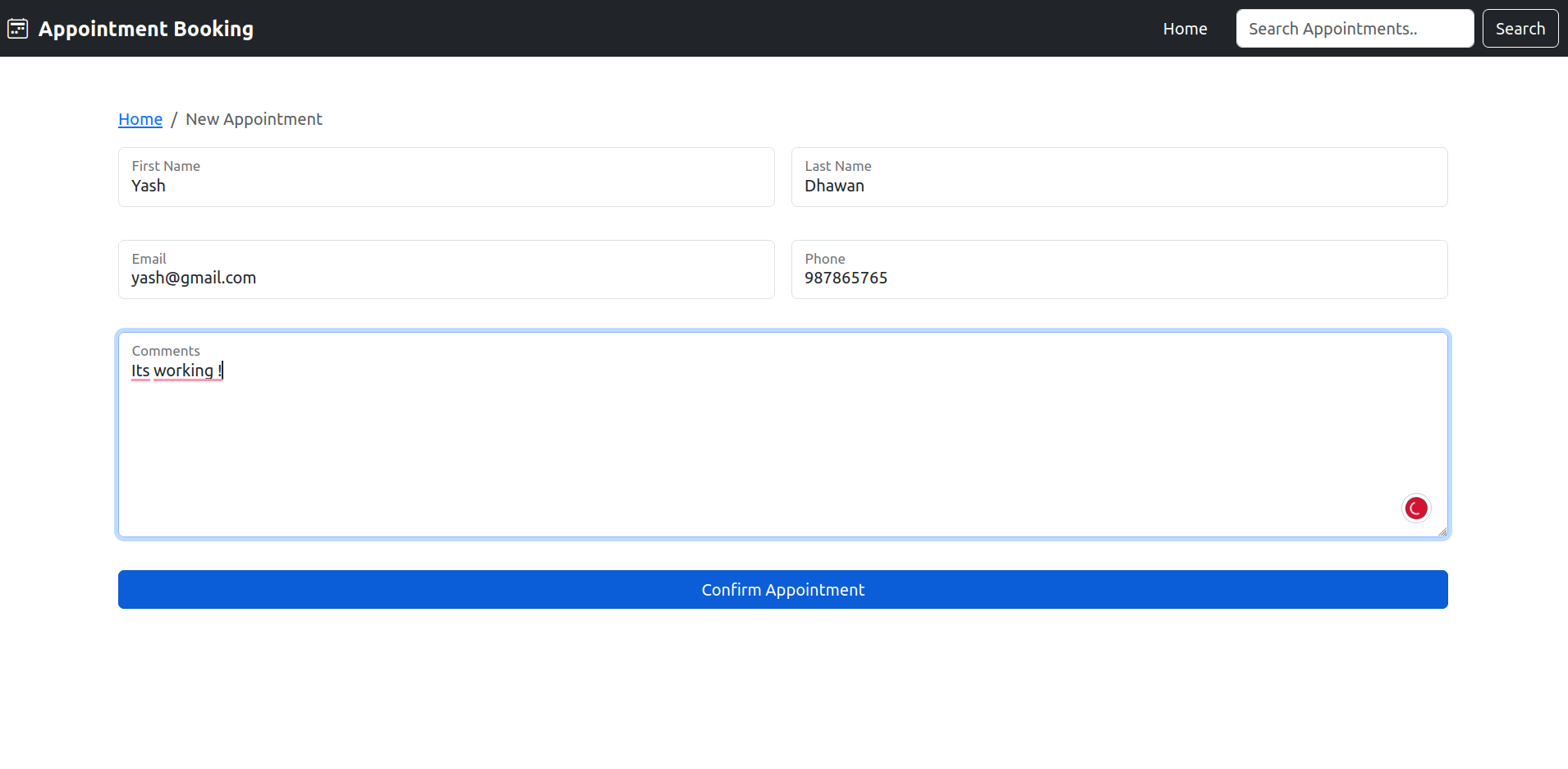 GitHub - chandrasahi10/Appointment-App: The Appointment booking app is a Node.js and Express.js ...