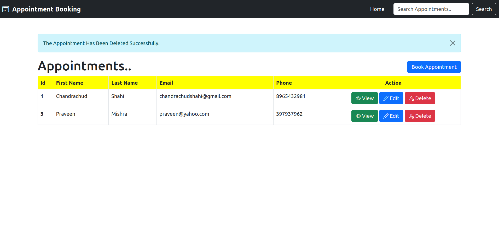 GitHub - chandrasahi10/Appointment-App: The Appointment booking app is a Node.js and Express.js ...