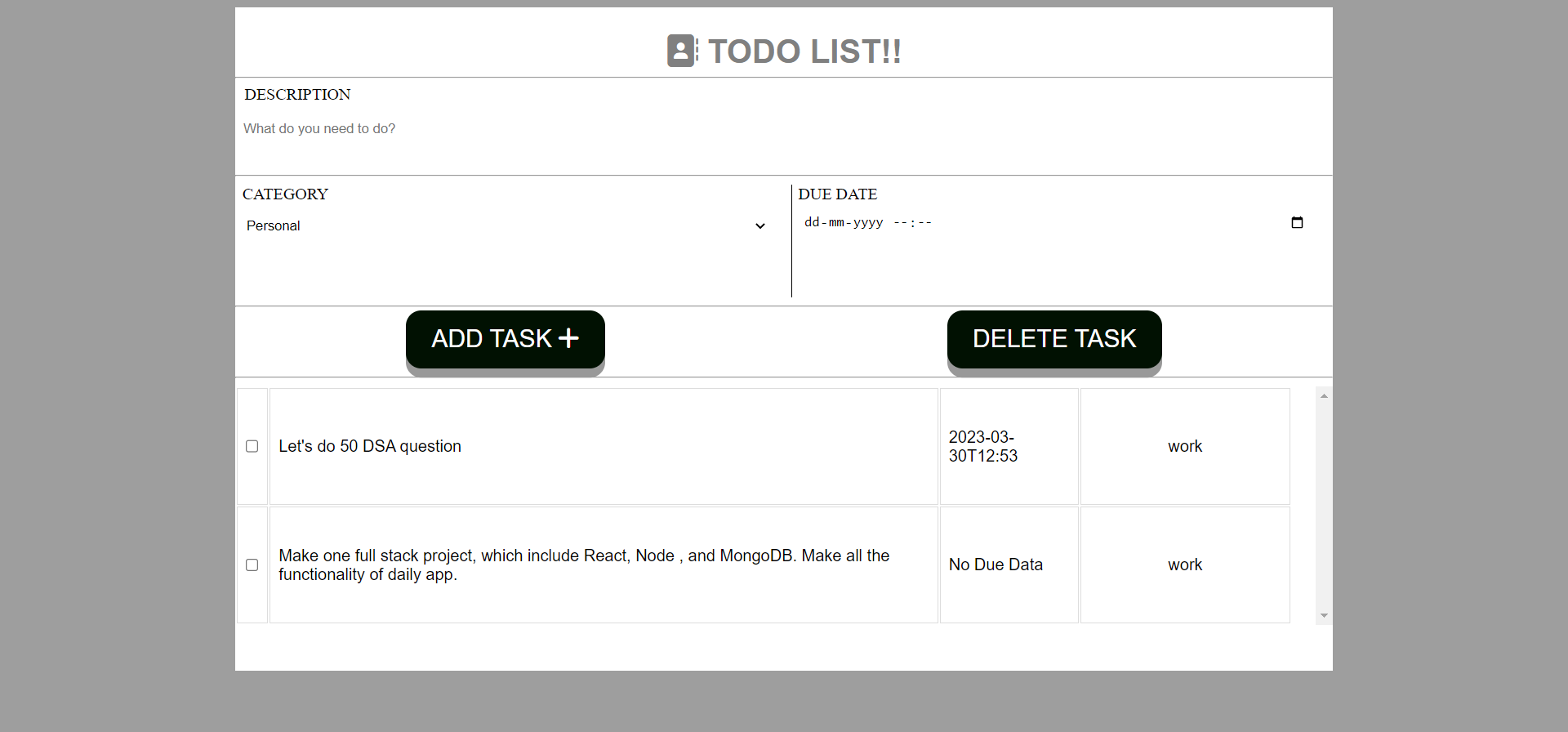 Github Praduman2714 Todoapp This Is The Todo App Which Is Made With Nodejs Mongodb Is Used