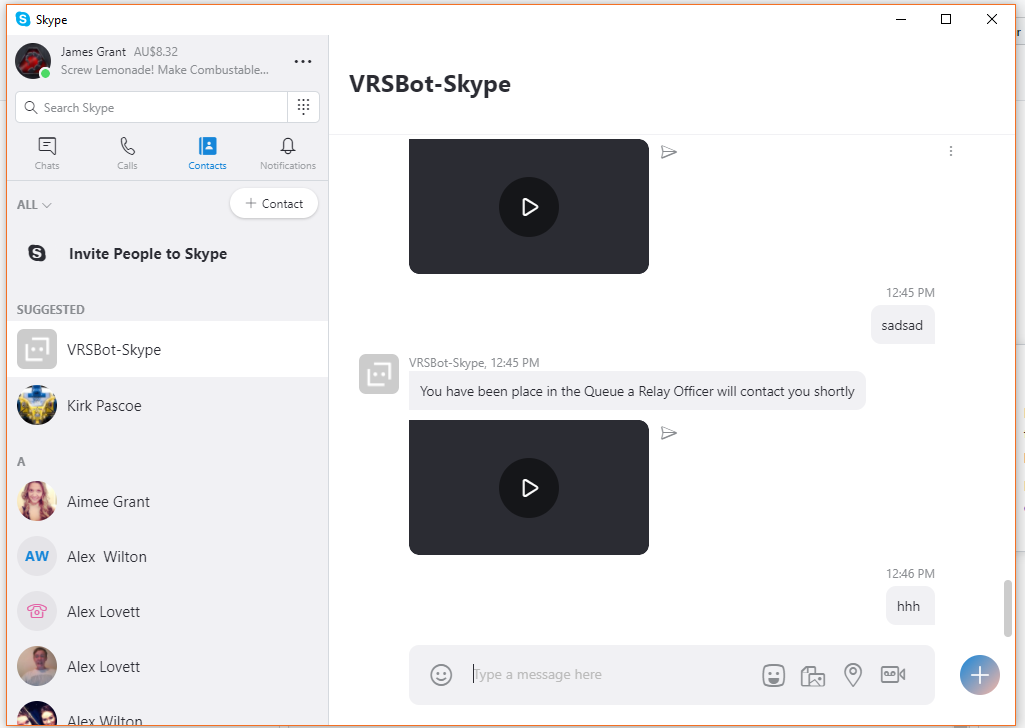 Skype Channel Video Cards don't play anything · Issue #4919 · microsoft/botframework-sdk · GitHub