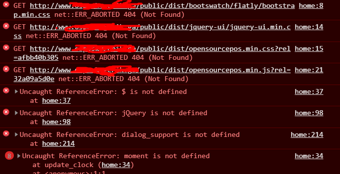 CSS and JS not found · Issue #3175 · opensourcepos/opensourcepos · GitHub