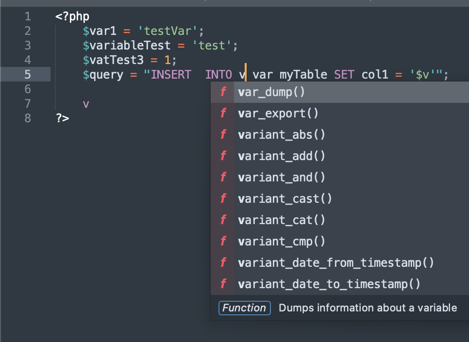 ST4 not suggests all words for autocomplete within other scopes in the same PHP file · Issue ...