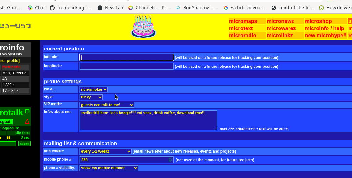 user settings page · Issue #522 · datafruits/datafruits · GitHub