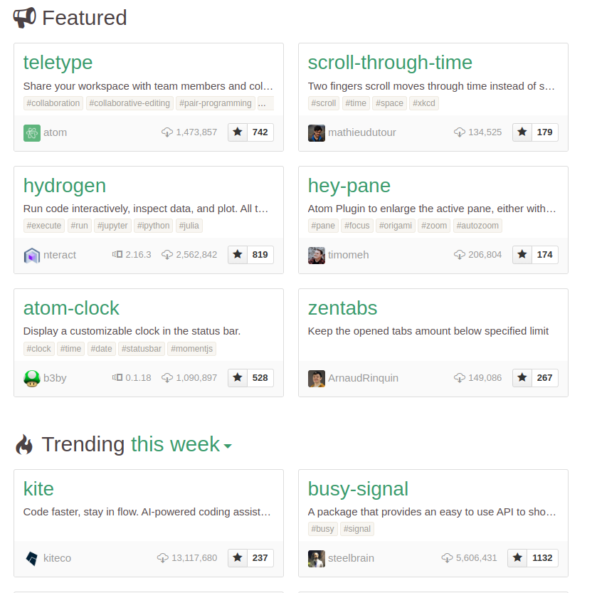 Successfully published package is not available for download · Issue #25426 · atom/atom · GitHub