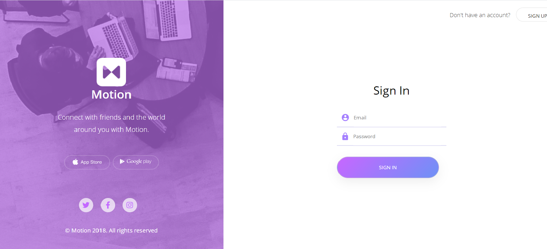 GitHub - AlexNikolov89/Motion-Frontend: Project was done in a one week ...