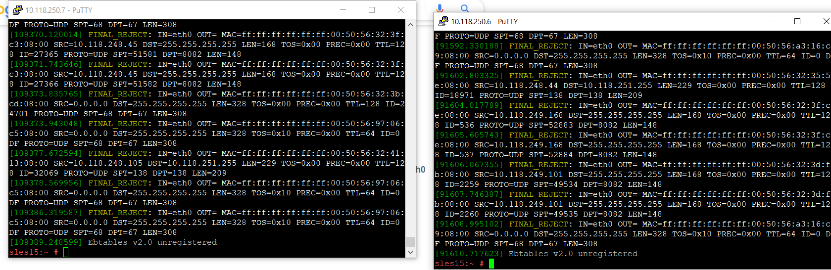SLES15 Default Iptable rule causing issue · Issue #716 · firewalld/firewalld · GitHub