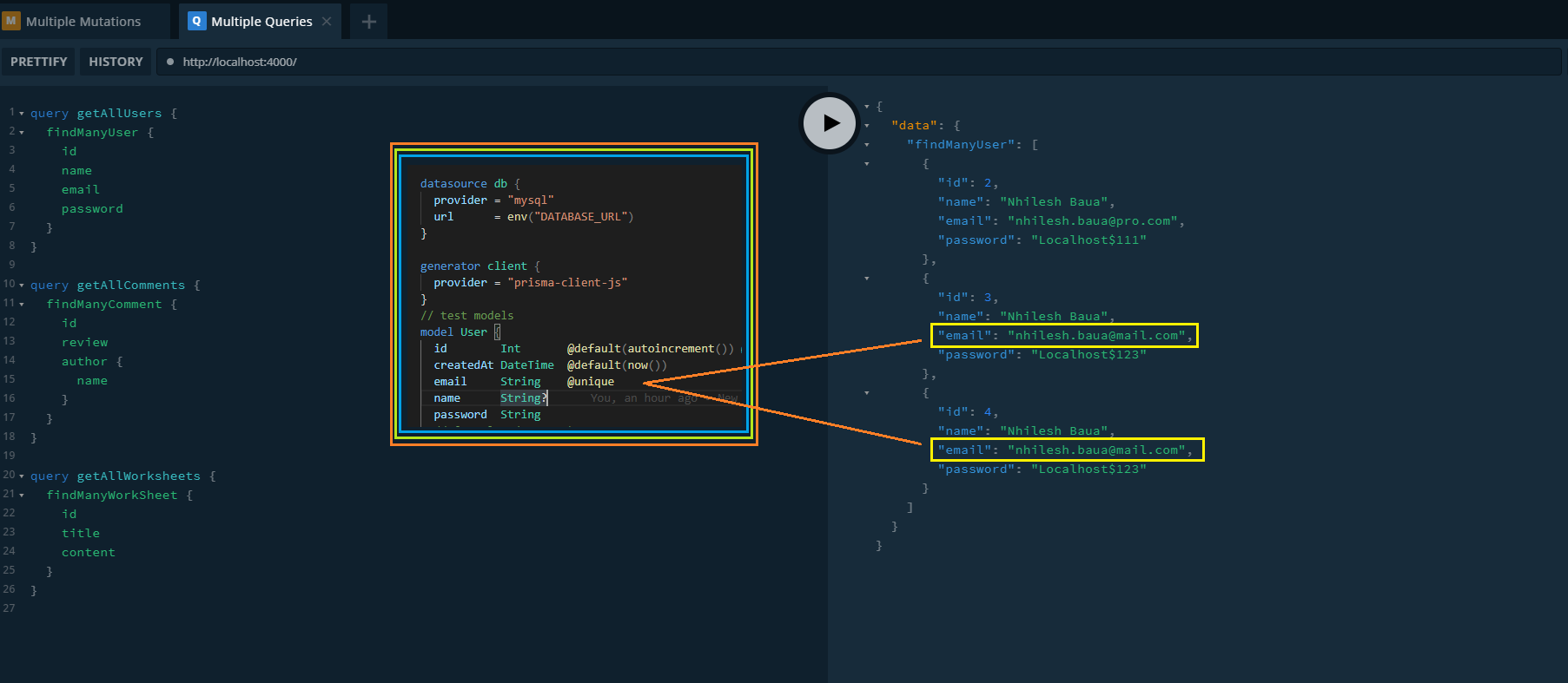 Prisma 2 Unique Directive In Schemaprisma Does Not Work As Expected Mysql Nexus 9320