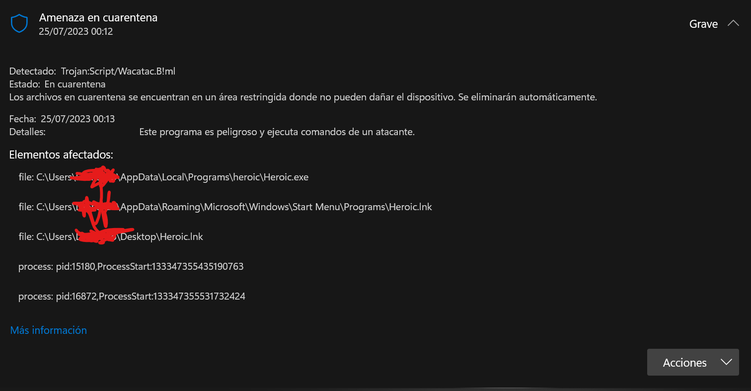 New Heroic Update was detected as a trojan by Windows Defender · Issue #2896 · Heroic-Games ...